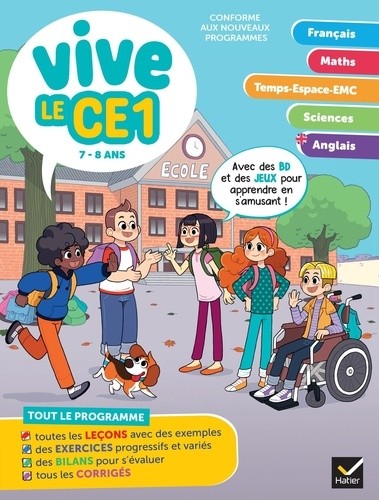 Vive le CE1 - 7 ans - Tout en un - Livre